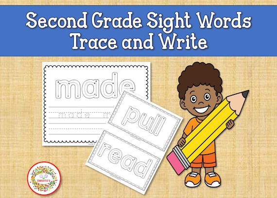 Sight Words Practice Worksheets Second Grade Sight Words | Etsy