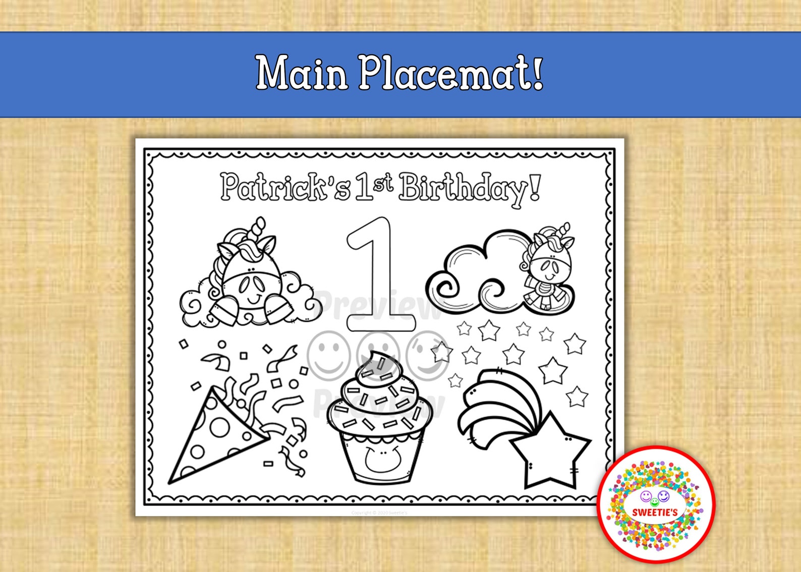 Personalized Unicorn, Custom Birthday Party Printable, Kid's Unicorn ...