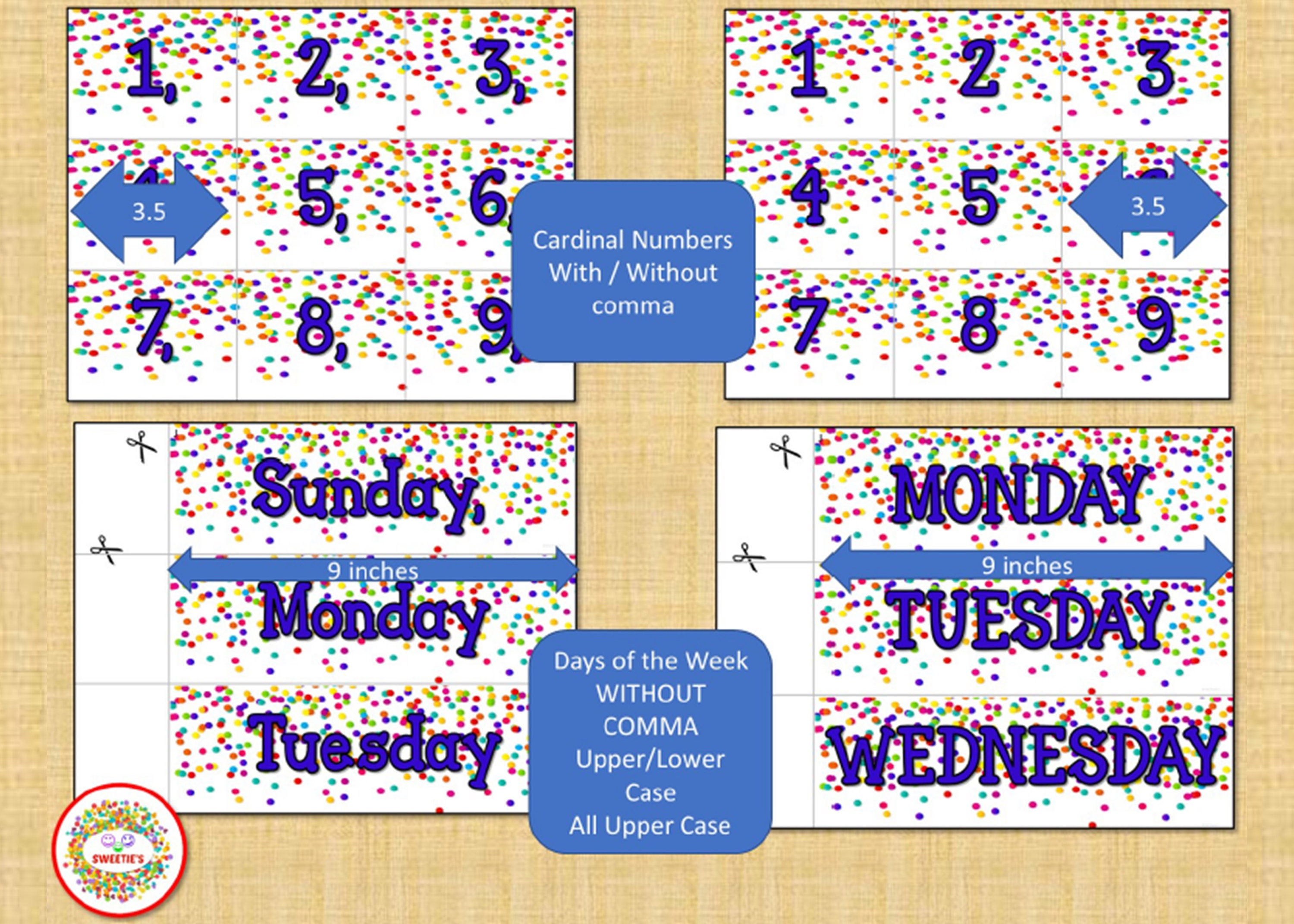 Classroom Calendar Flip Calendar Magnetic Curtain Rod Calendar Confetti ...