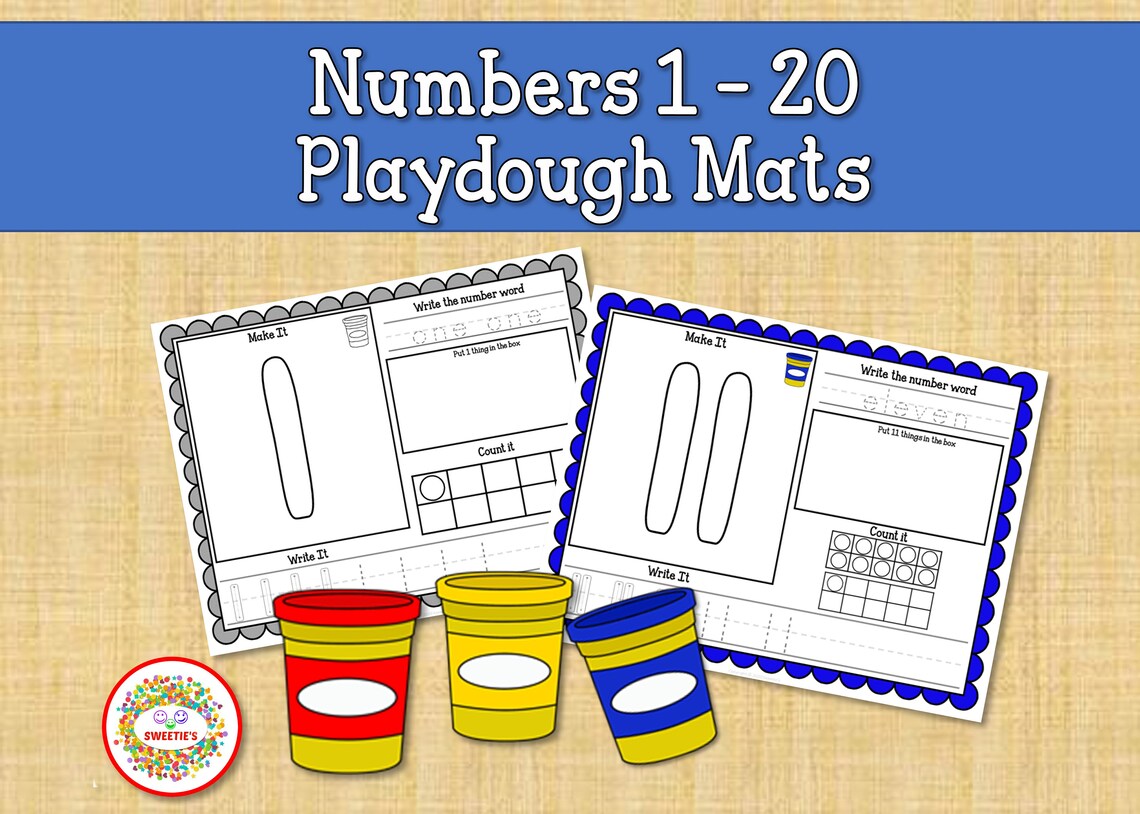 Numbers and Counting 1 to 20 Printable Activity, Preschool Math ...