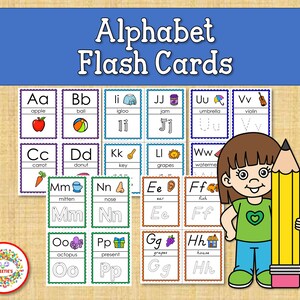ABC Flash Cards, Alphabet Flash Cards, Alphabet Trace Cards, ABC Trace ...