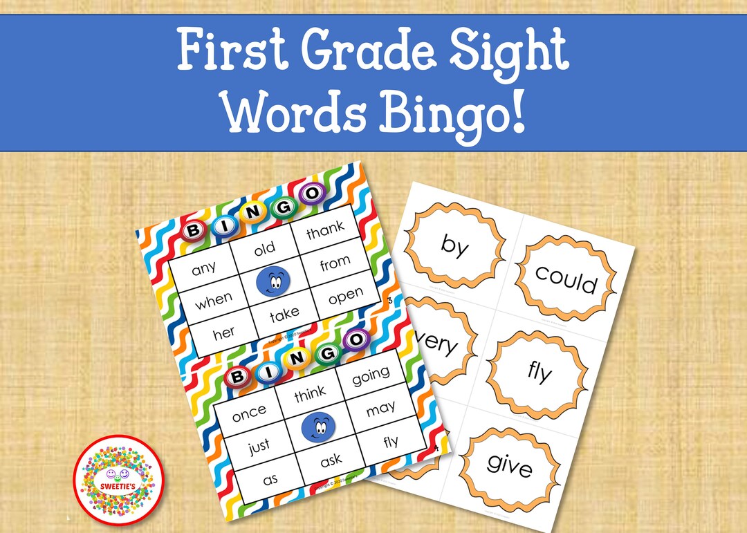 Sight Words Bingo, First Grade Sight Words, Dolch First Grade Sight ...