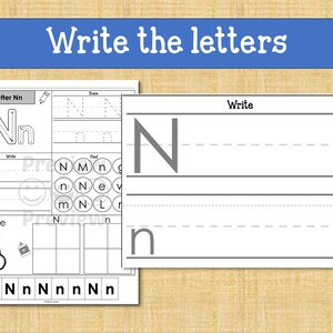 Alphabet Practice Worksheets, ABC Worksheets, Preschool Activity ...