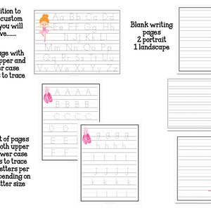 Custom Name Tracing Practice. Ballerina Ballet Custom Name Worksheet ...