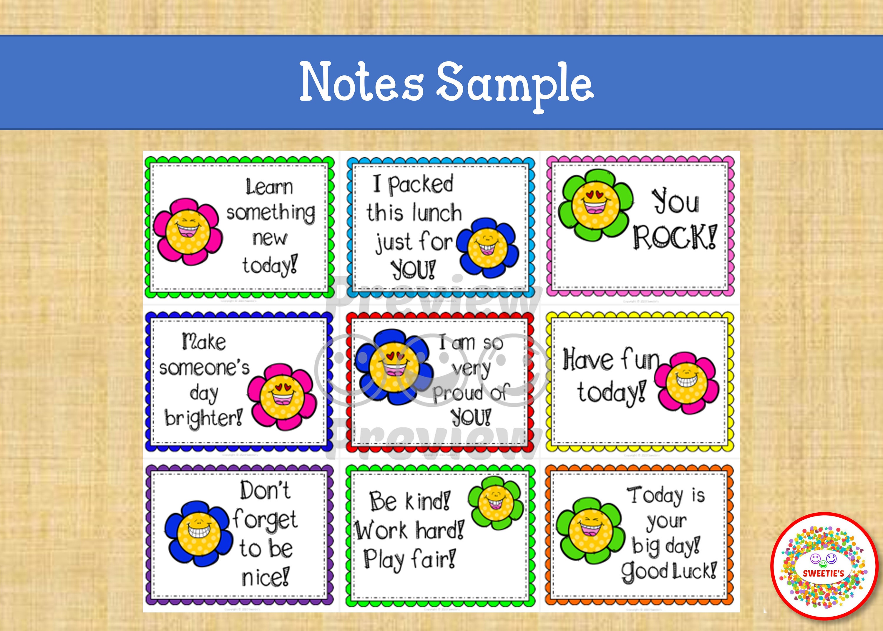Printable Lunch Box Notes, Lunch Box Cards, Kids Lunchbox Jokes ...