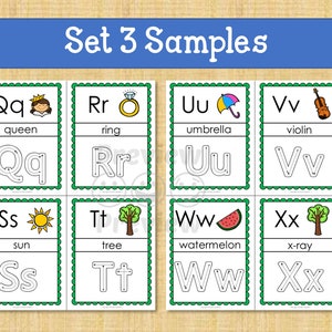 ABC Flash Cards, Alphabet Flash Cards, Alphabet Trace Cards, ABC Trace ...