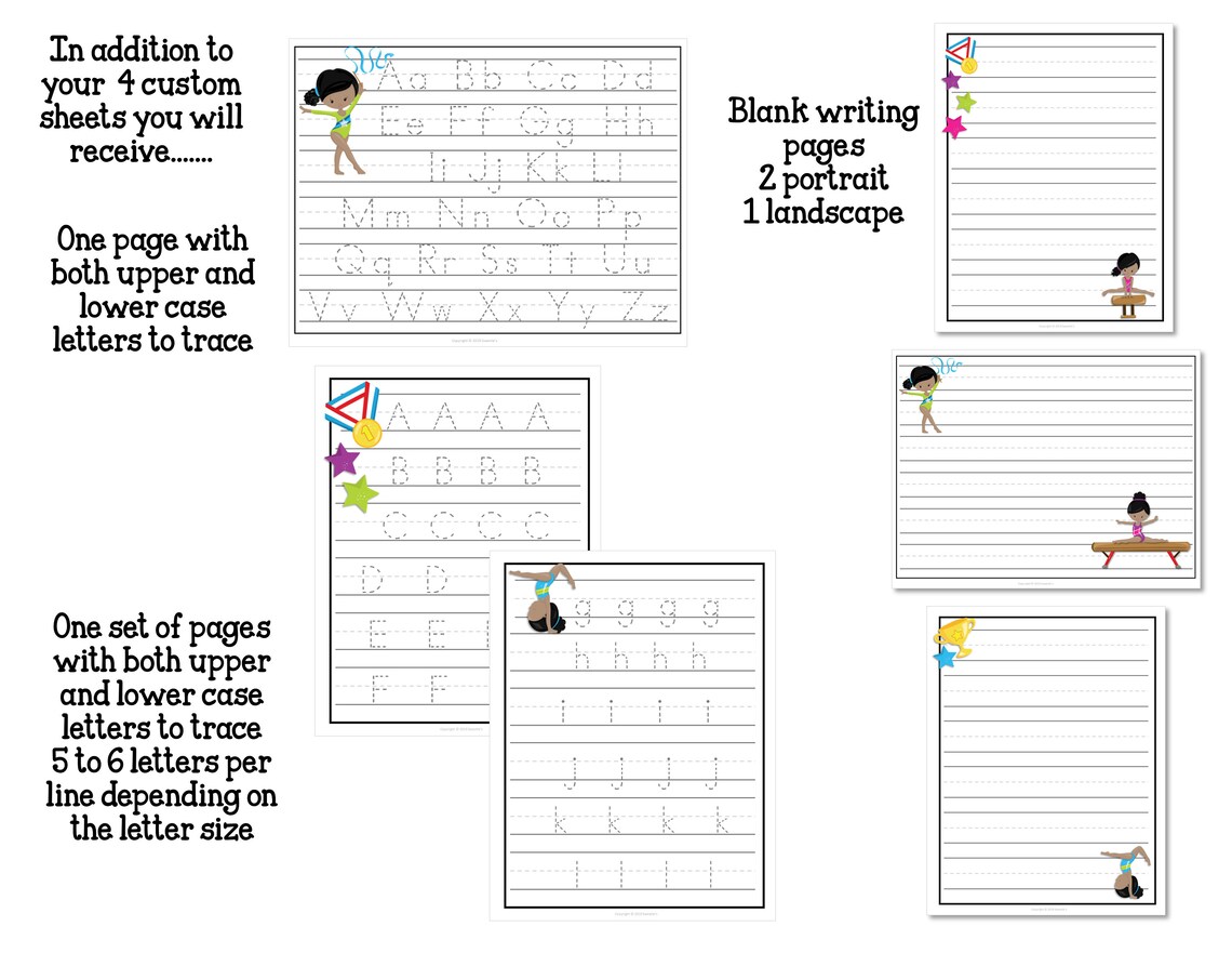 Name Tracing Handwriting Worksheet Personalized Name Writing - Etsy