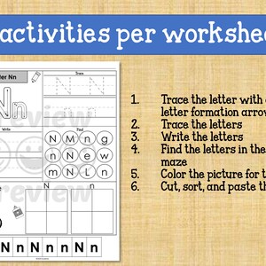 Alphabet Practice Worksheets, ABC Worksheets, Preschool Activity ...