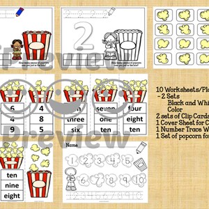 Numbers and Counting 1 to 10 Printable Activity. Preschool Math ...