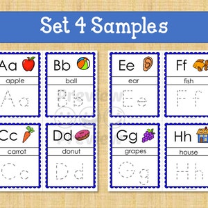 ABC Flash Cards, Alphabet Flash Cards, Alphabet Trace Cards, ABC Trace ...