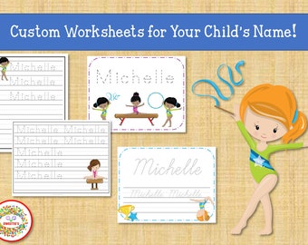 Custom Cursive Name Practice Worksheet Name Tracing Custom - Etsy