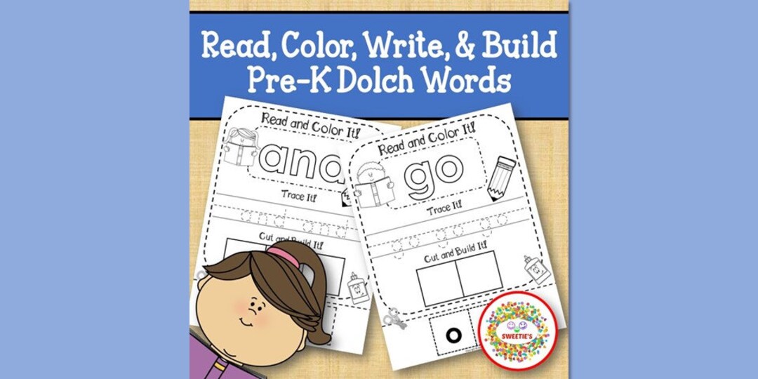 Sight Words, Sight Word Activity, Worksheets, Pre Kindergarten Dolch ...