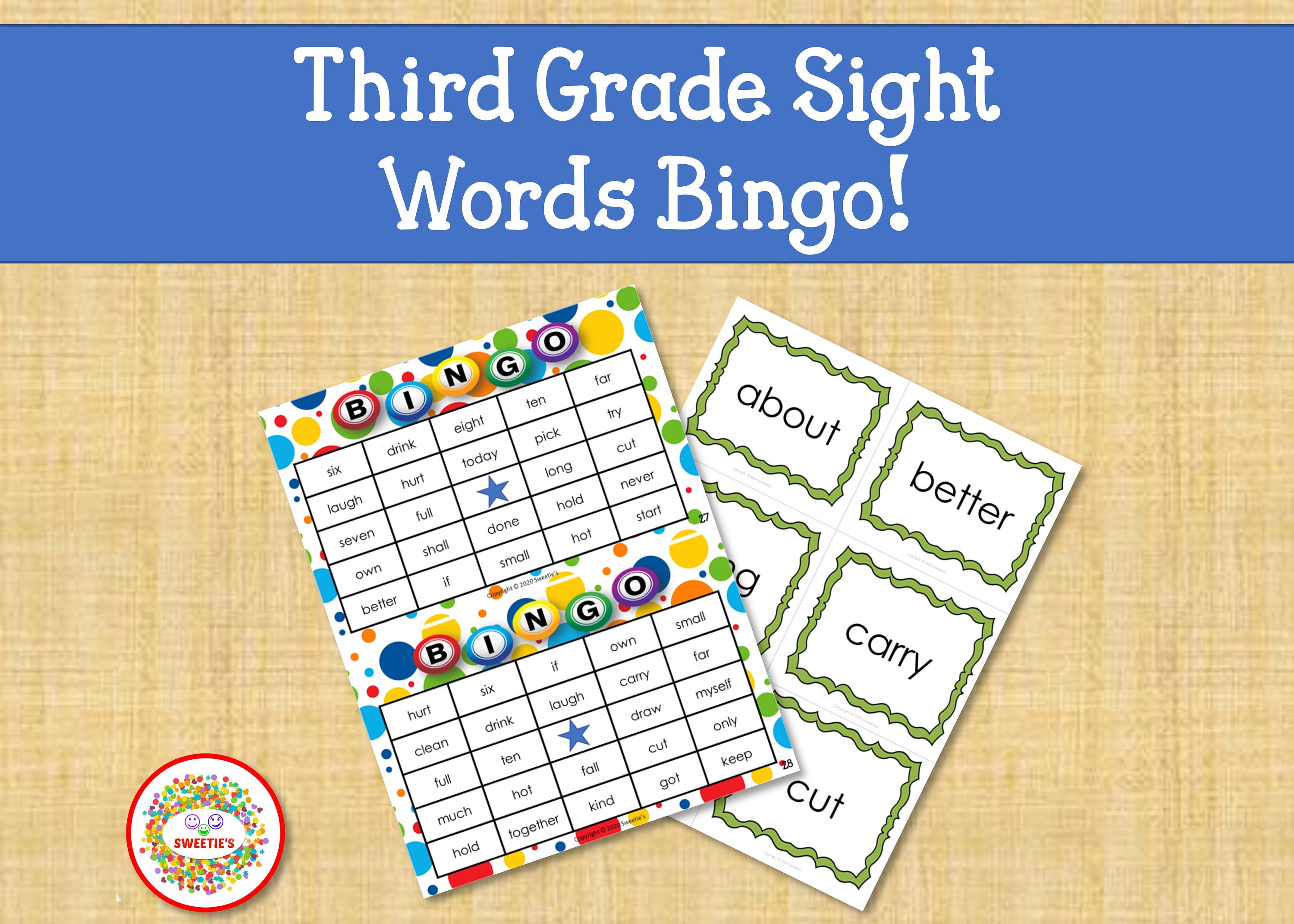 Sight Words Bingo, Third Grade Sight Words, Dolch Kindergarten Sight ...