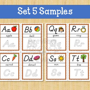 ABC Flash Cards, Alphabet Flash Cards, Alphabet Trace Cards, ABC Trace ...