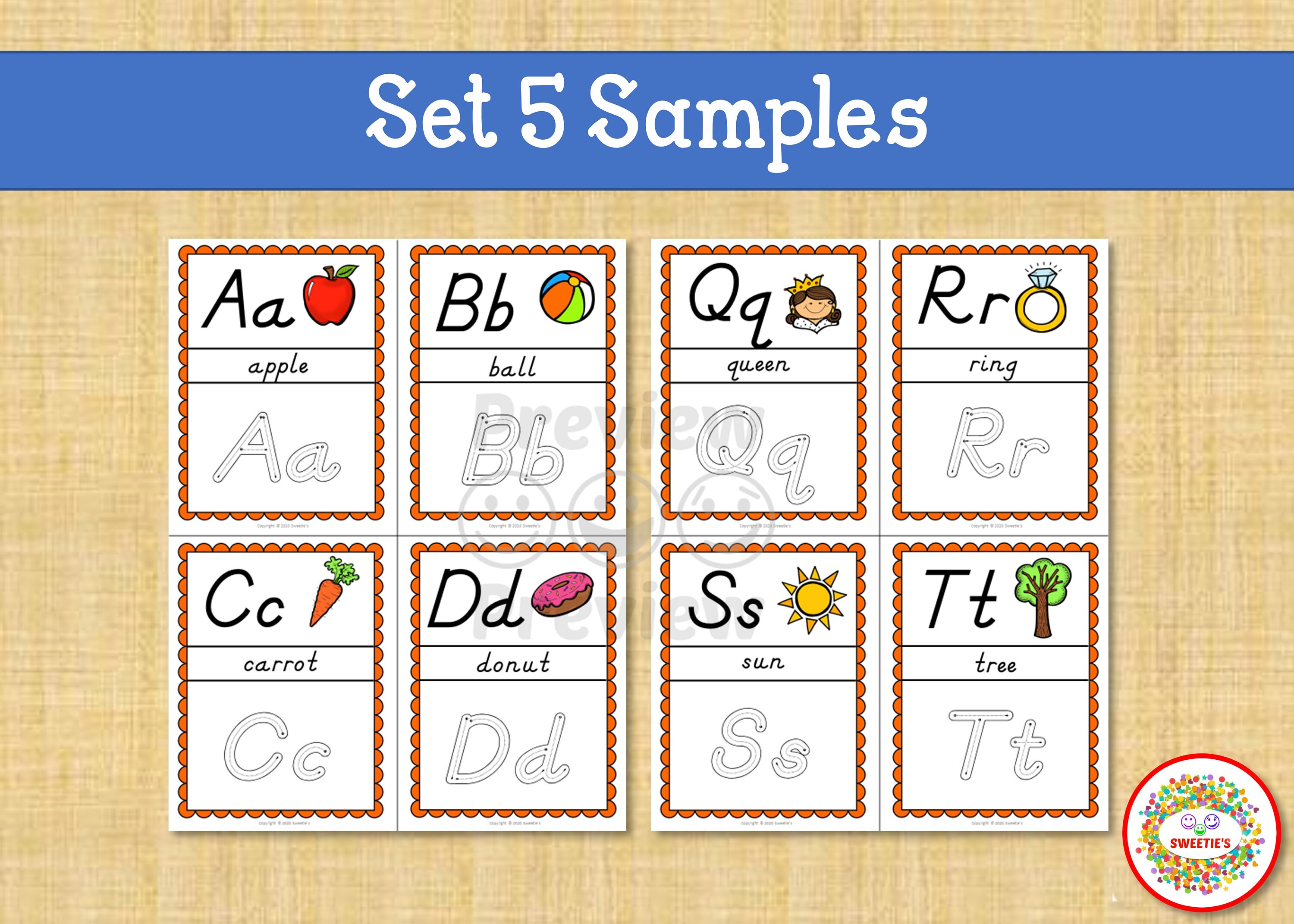 ABC Flash Cards Alphabet Flash Cards Alphabet Trace Cards - Etsy