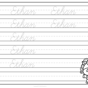 Name Tracing Handwriting Worksheet | Personalized Name Writing ...