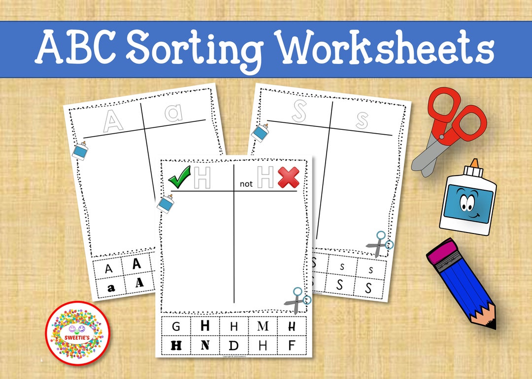 ABC Worksheets, Alphabet Worksheets, Kindergarten Worksheets - Etsy