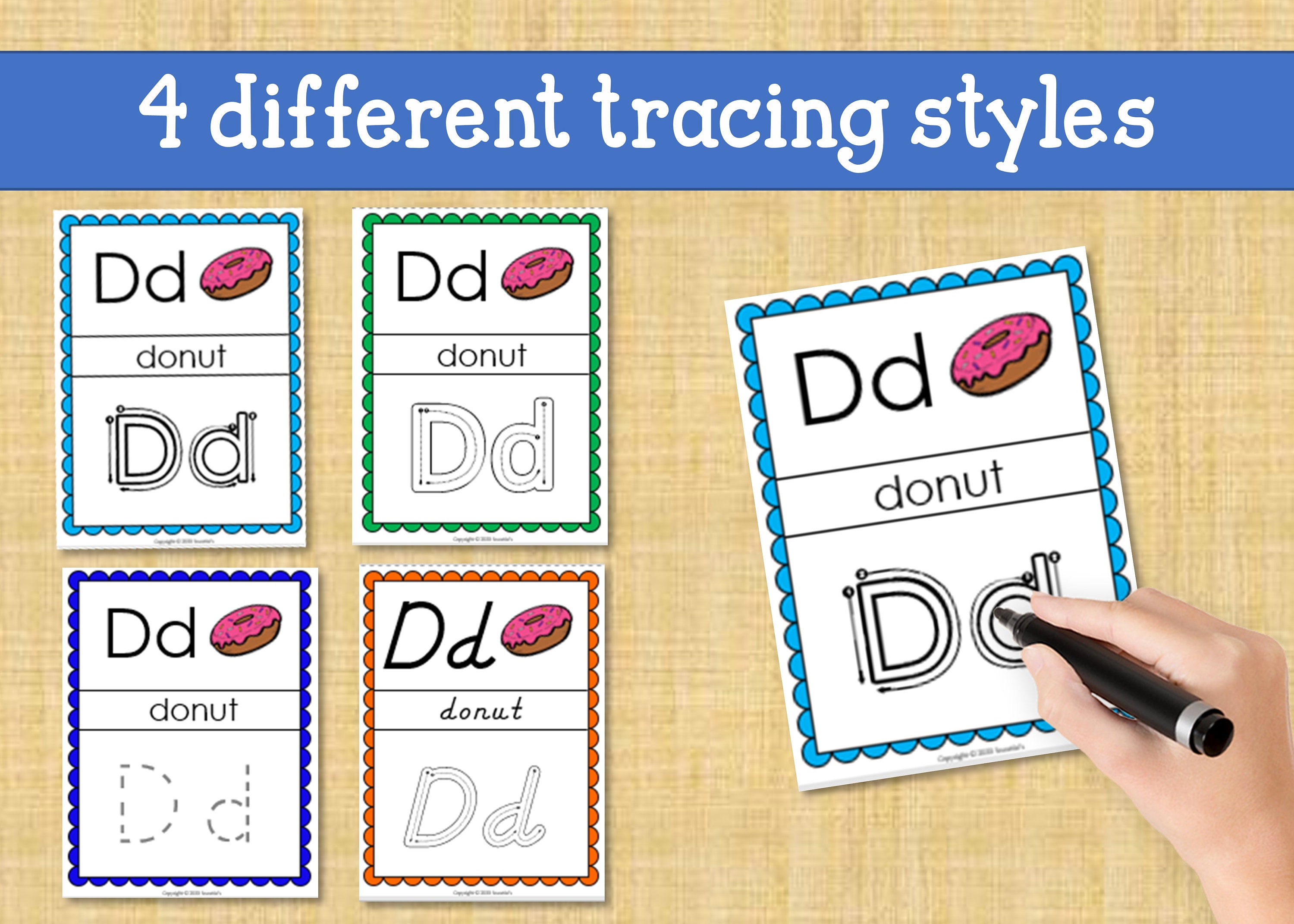 ABC Flash Cards Alphabet Flash Cards Alphabet Trace Cards - Etsy