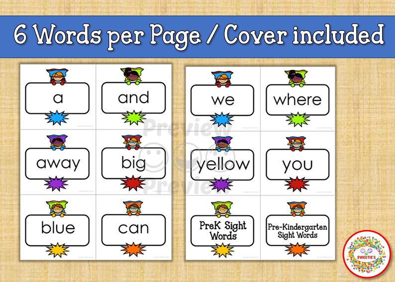 Sight Word Flash Cards, Dolch Sight Words, Flashcards Printables, Sight ...