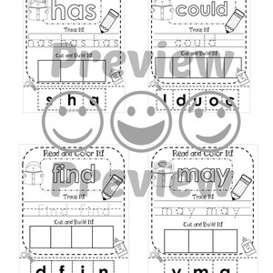 Sight Words, Sight Word Activity, Worksheets, Complete Fry's 1st 100 ...