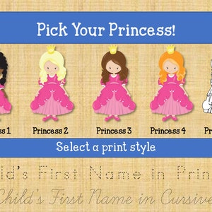 Custom Name Tracing Practice. Princess Custom Name Worksheet ...