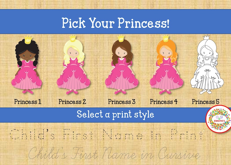Custom Name Tracing Practice. Princess Custom Name Worksheet ...