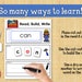 Second Grade Sight Words: Read, Build, Write Activity (PDF Pattern) - Etsy