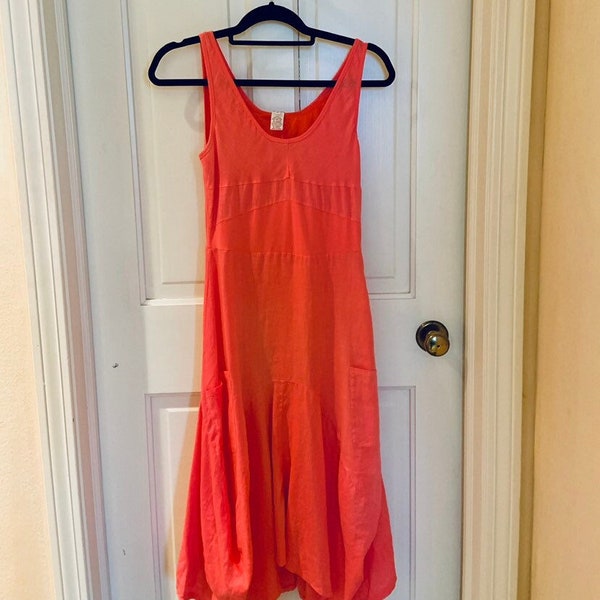 Coral Sundress - Etsy