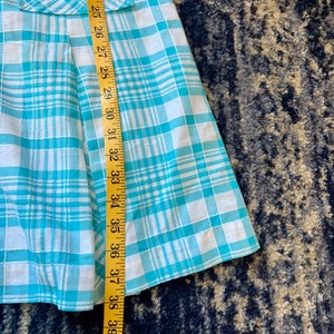 Vintage 1950s 1960s Blue and White Plaid House Dress Size Xs/small - Etsy