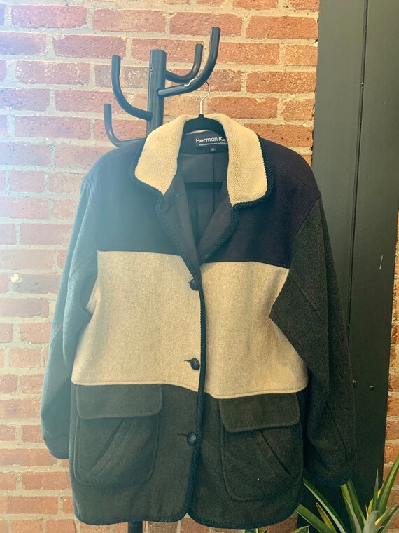 Vintage Herman Kay Wool Coat, Peacoat - Gem