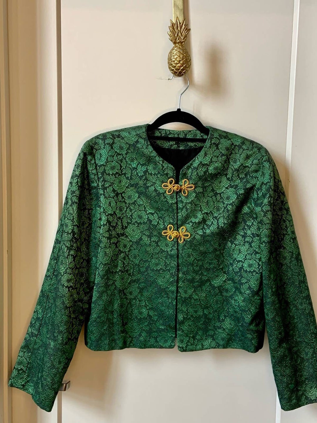 Vintage Emerald Green Floral Celtic St. Patricks Day Cropped Jacket - Etsy