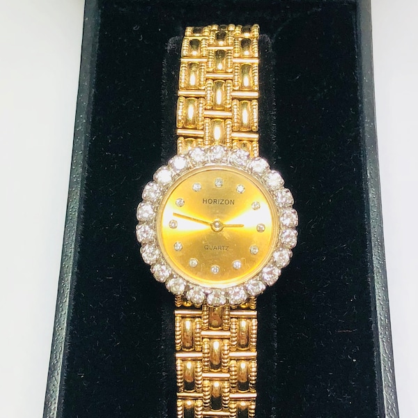 Diamond Quartz Watch - Etsy