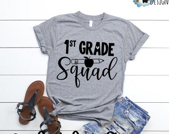 2nd Grade Squad SVG, Second Grade Squad Svg Second Grade Teacher Svg ...
