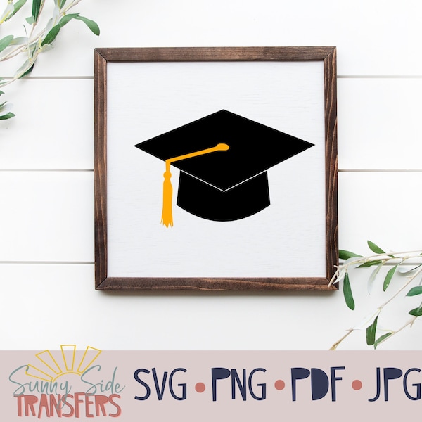Graduation Cap Svg - Etsy