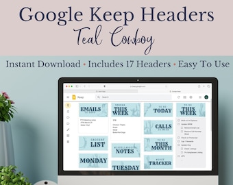 Everyday Google Keep Header Digital File Cute Google Keep Template ...