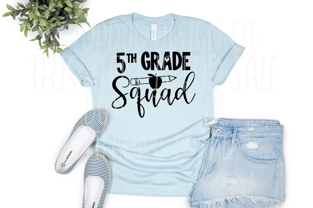 5th Grade Squad SVG Fifth Grade Squad Svg Fifth Grade Teacher - Etsy