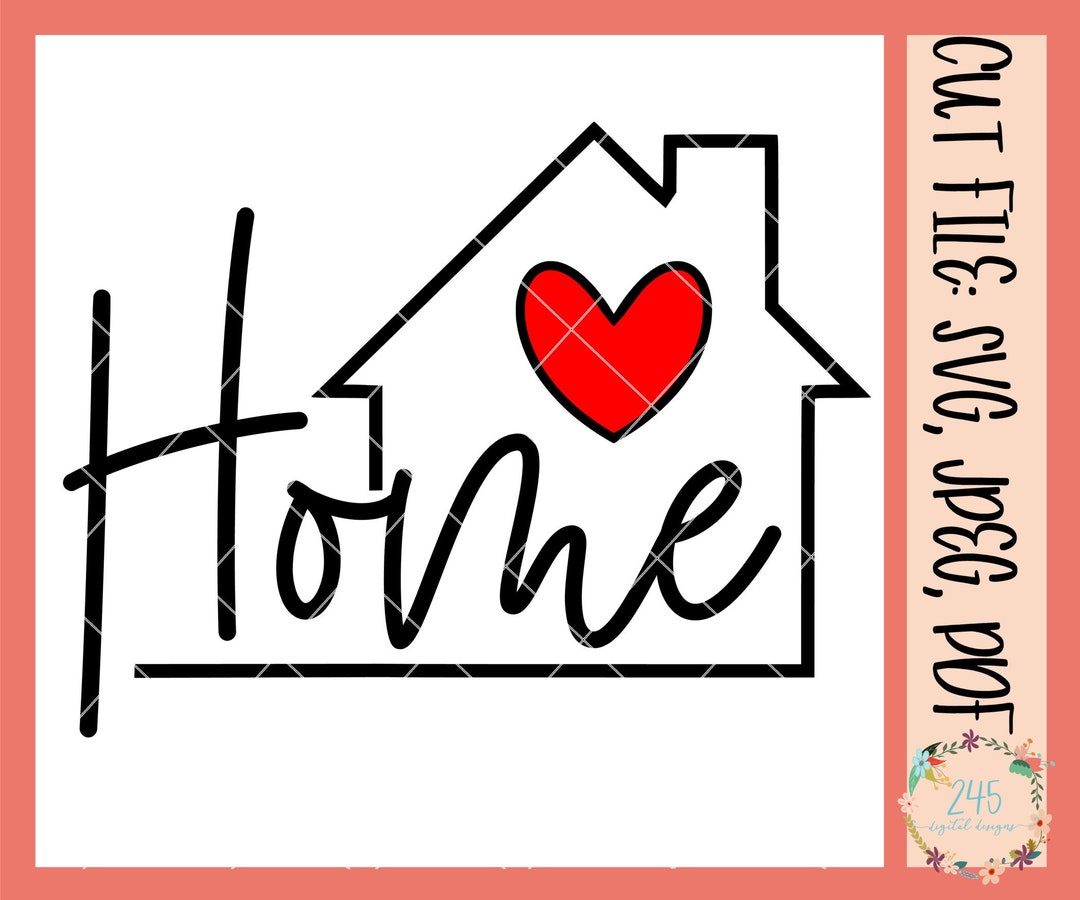 Home SVG File House Shape Svg, House Outline Svg, Welcome Sign SVG ...