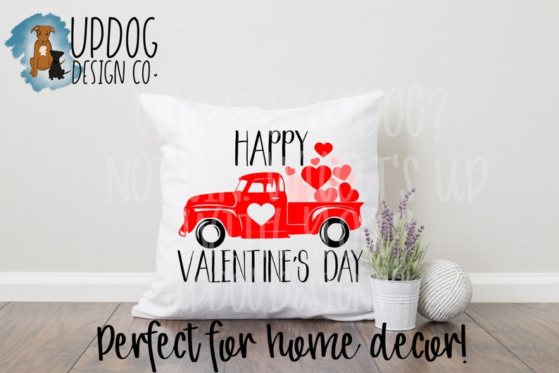Red Truck Valentine SVG Vintage Truck Valentine Cut File | Etsy