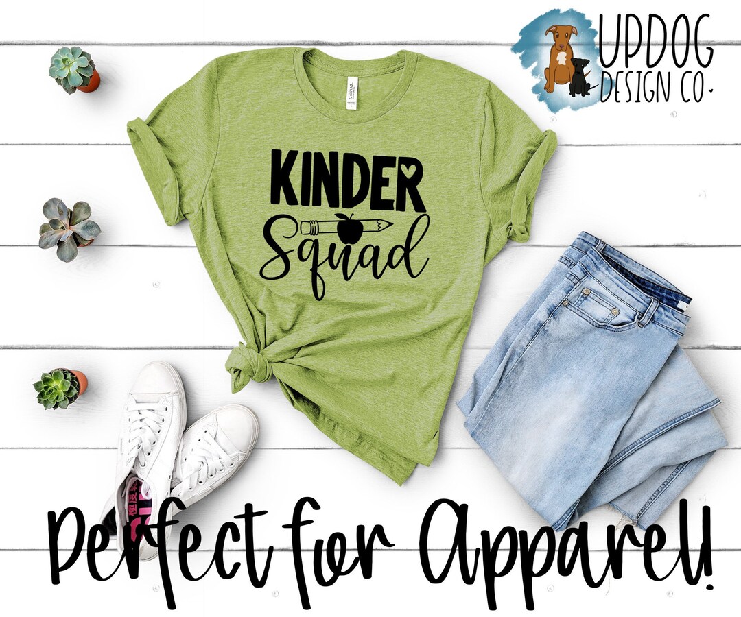 Kinder Squad SVG, Kindergarten Squad Svg Kindergarten Teacher Svg ...