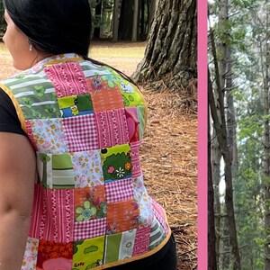 Patchwork Reversible Vest - Etsy