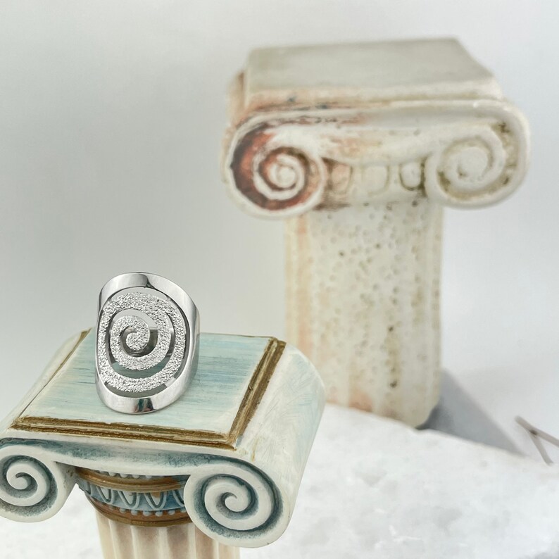 Spiral Ring in Sterling Silver – Ancient Greek Jewelry, Greek Goddess ...