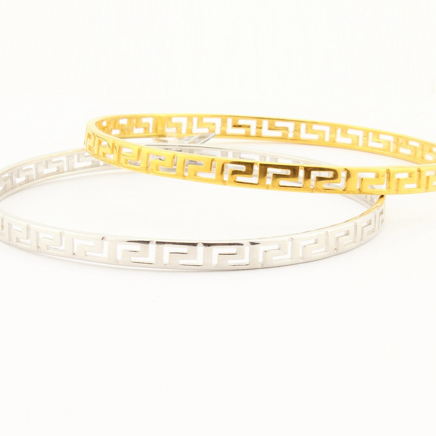 Greek Key Sterling Silver Bracelet Greek Key Bracelet Silver Bangle ...
