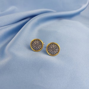 Vergina Sun 925 Sterling Silver Cufflinks Macedonian Sun Cufflinks ...