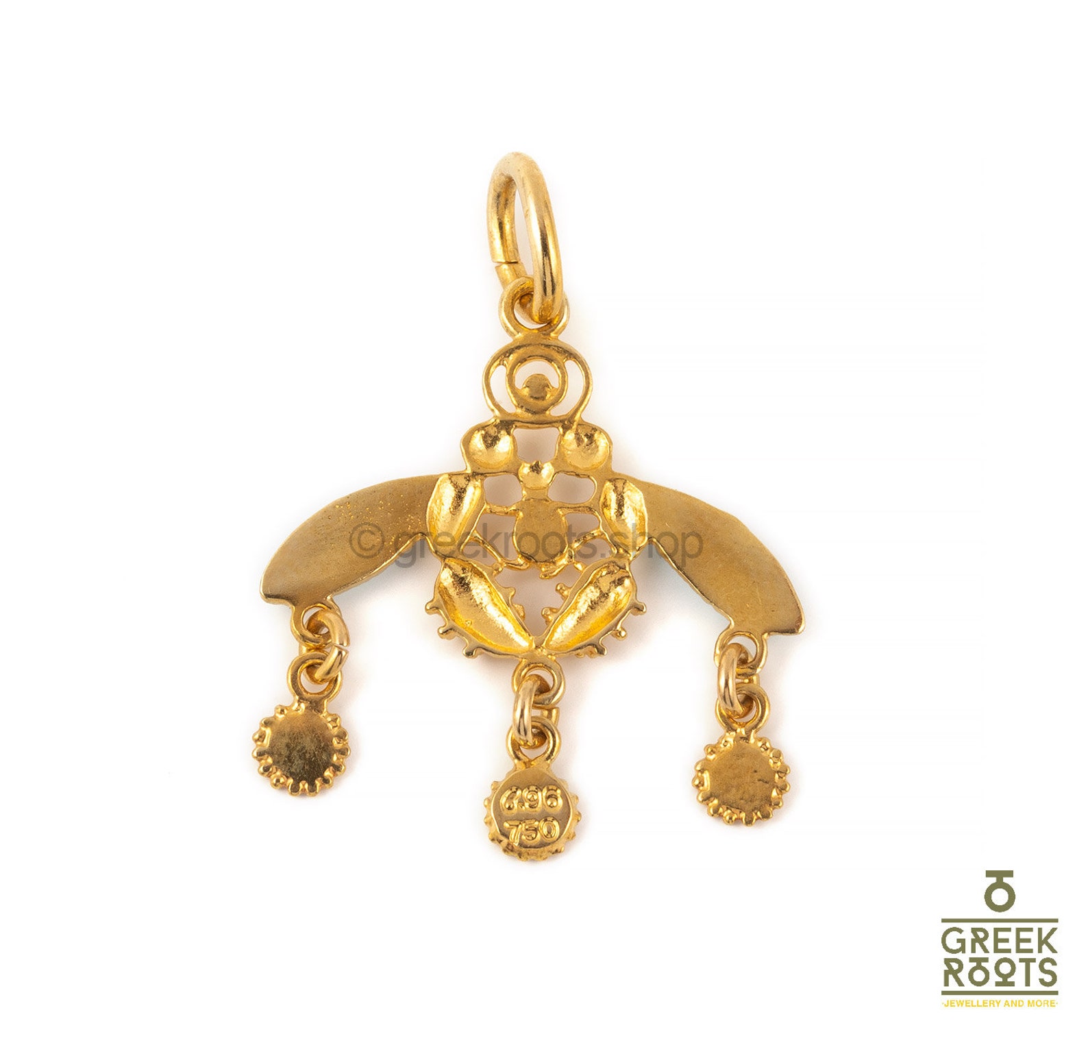 Greek Minoan Bees Gold Pendant Ancient Greek Jewelry Bees - Etsy