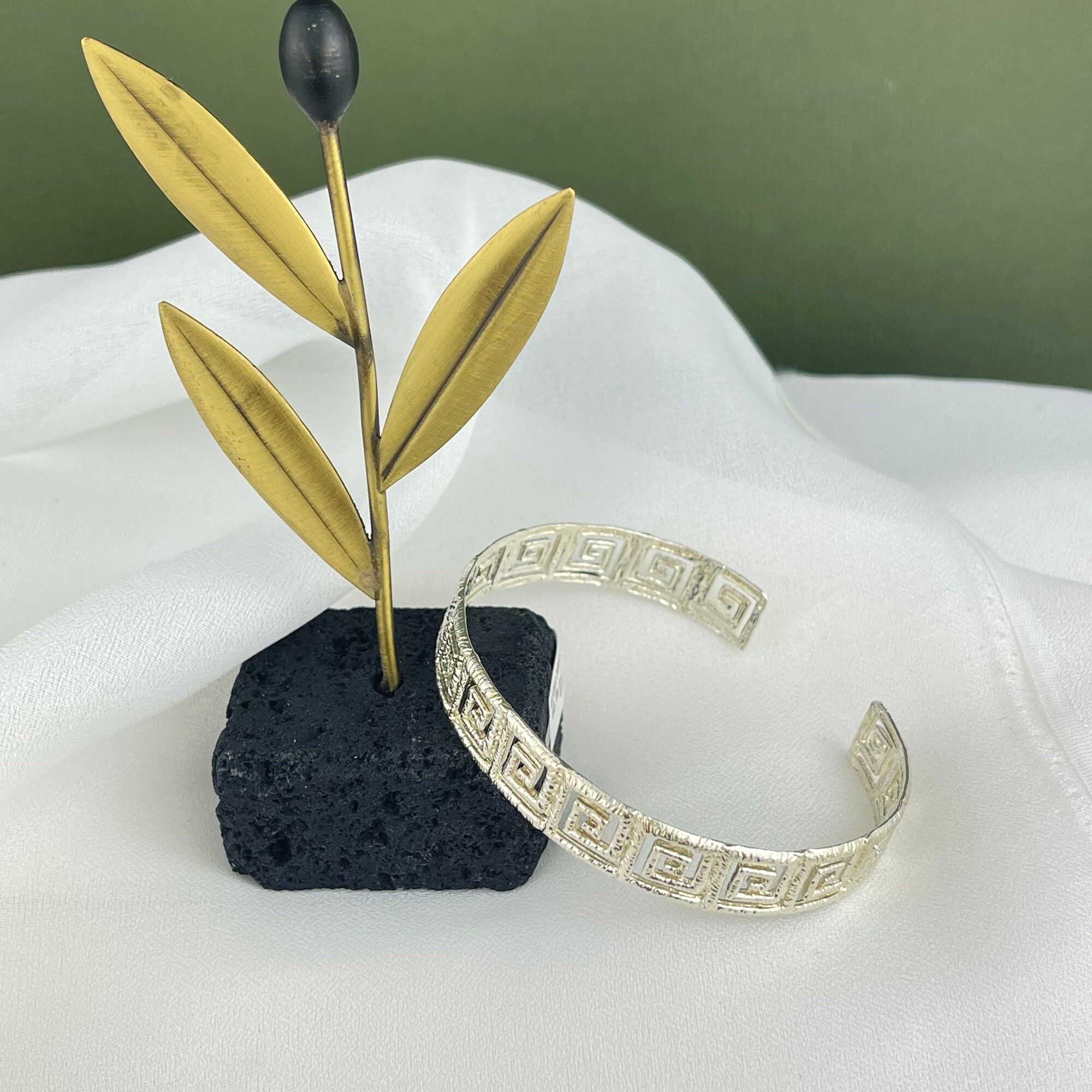 Greek Key Sterling Silver Bracelet Ancient Greek Jewelry Greek - Etsy