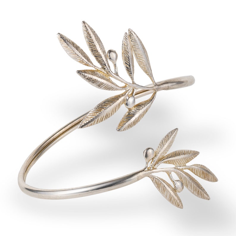 Natural Olive Leaf Bracelet, Ancient Greek Olive Branch Bracelet, Greek ...