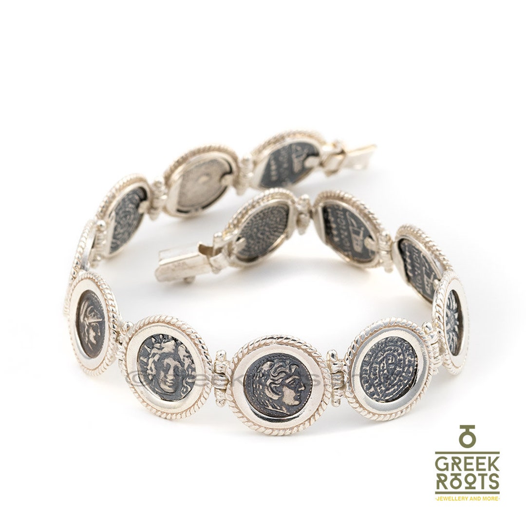 Ancient Greek Coins Bracelets, Greek Goddess, Alexander the Great ...