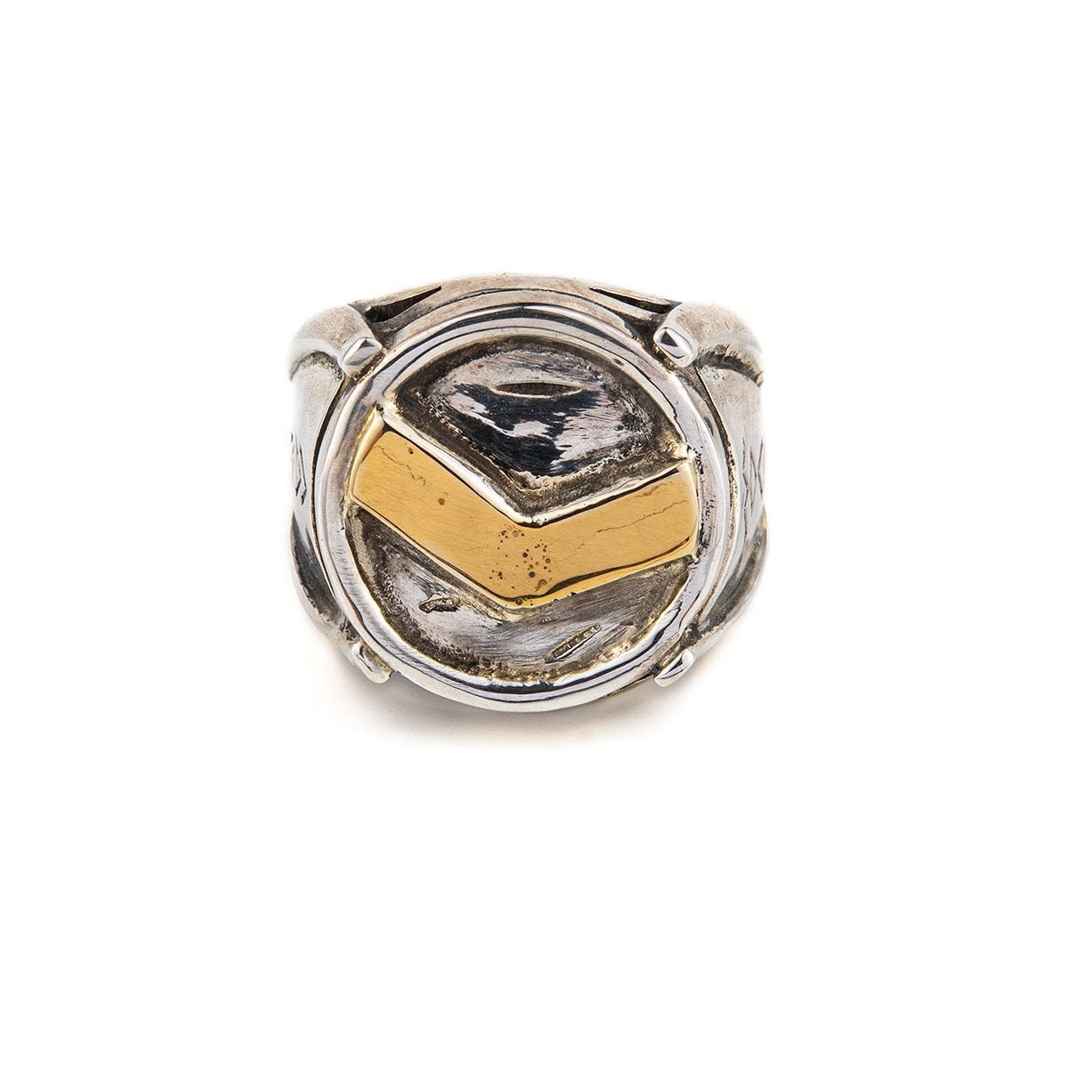 14K Gold Spartan Shield Ring Silver Spartan Mens Ring Greek - Etsy