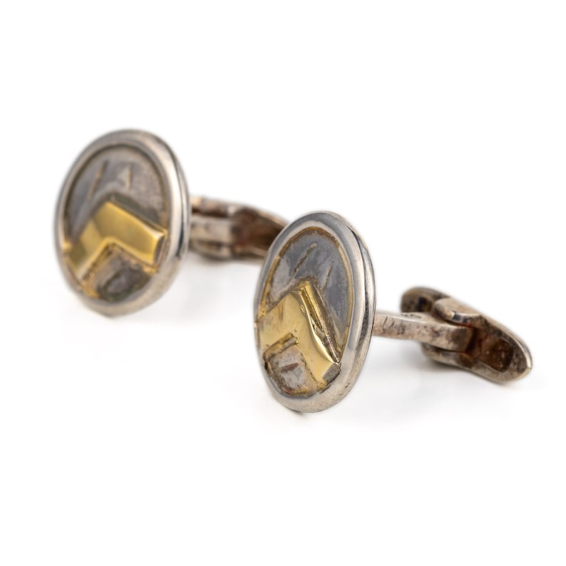 Spartan Shield Gold Cufflinks – Ancient Greek Jewelry, Spartan Warrior ...
