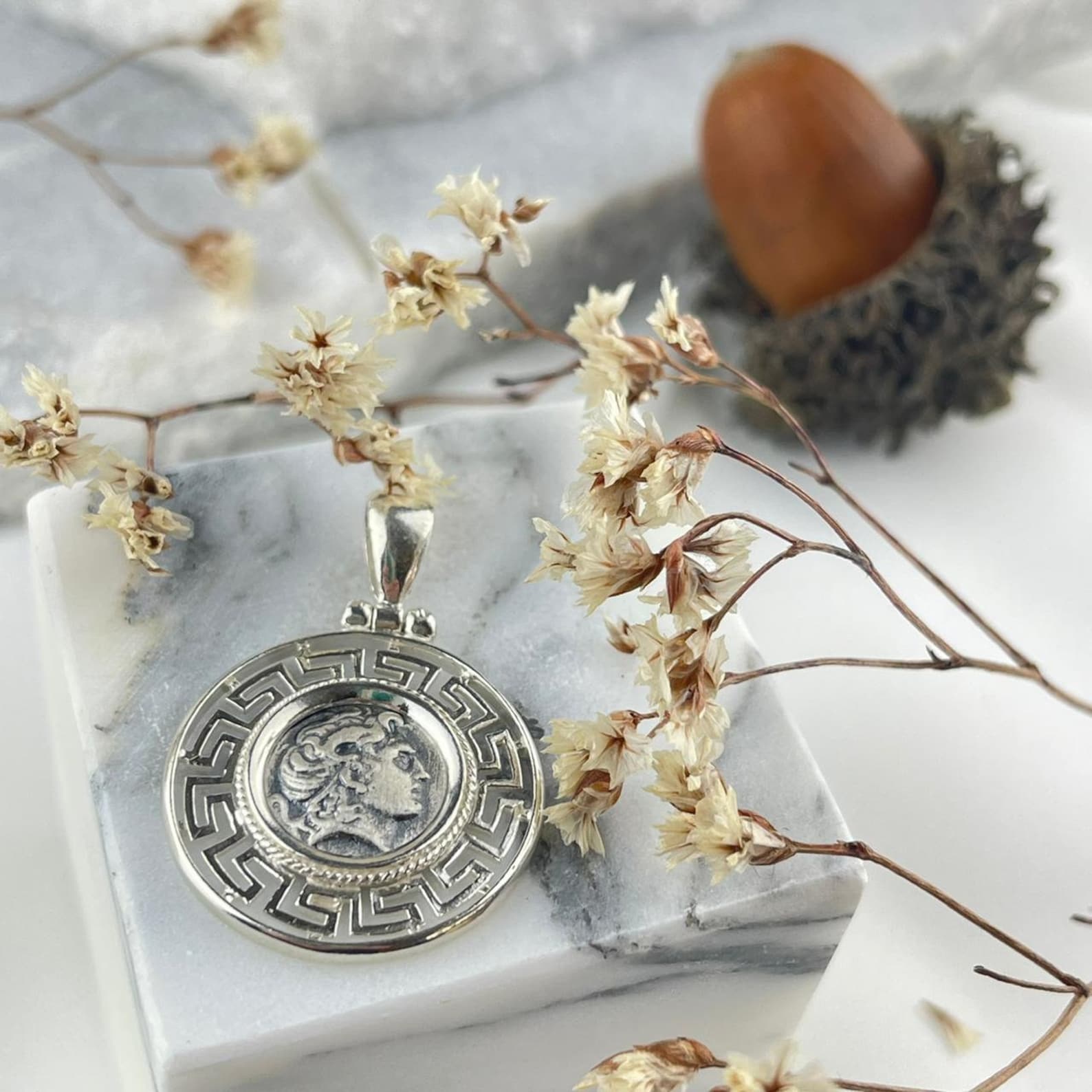 Alexander the Great Silver Pendant Alexander Pendant Ancient - Etsy